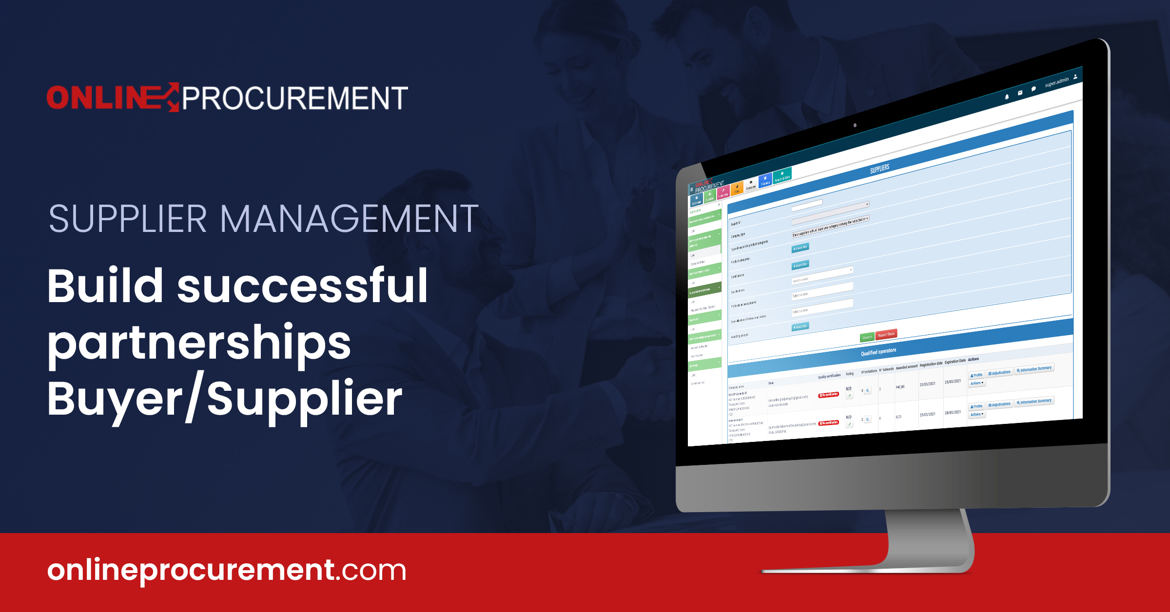 Supplier Software Management Solutions | Vendor management system